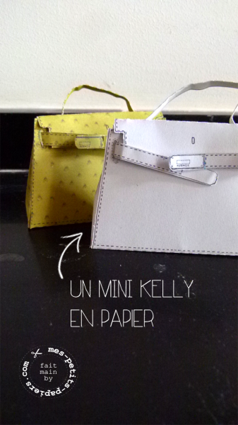 DIY: Un mini sac Kelly en papier, so chic! | mes-petits-papiers.com